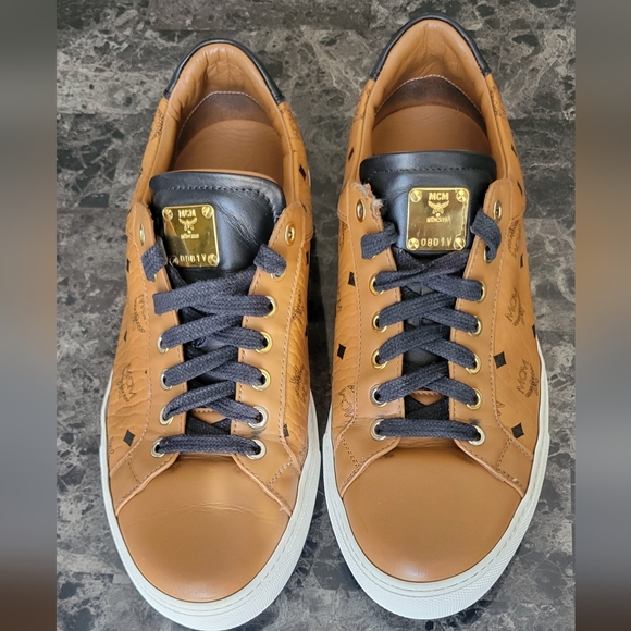 MCM | Shoes | Mcm Mens Tan Sneakers | Poshmark